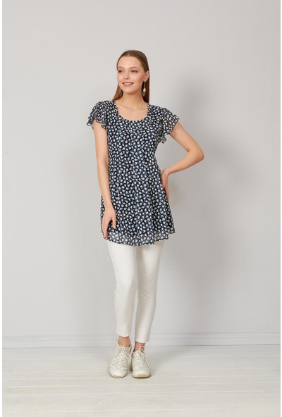 Işşıl BKK9653-GÖLGE Gül Desen Hamile Şifon Bluz-Tunik Işşıl BKK9653-GÖLGE Gül Desen Hamile Şifon Bluz-Tunik