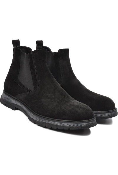 Siyah Nubuk Erkek Hakiki Deri Chelsea Bot Siyah Nubuk Erkek Hakiki Deri Chelsea Bot