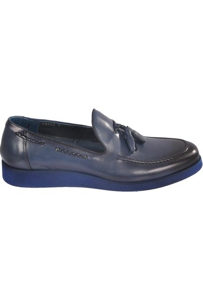Lacivert Erkek Deri Loafer Ayakkabı Lacivert Erkek Deri Loafer Ayakkabı