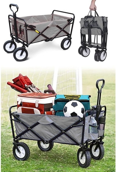 Kamp Plaj Arabası Katlanır Plaj Aracı Yük Aracı