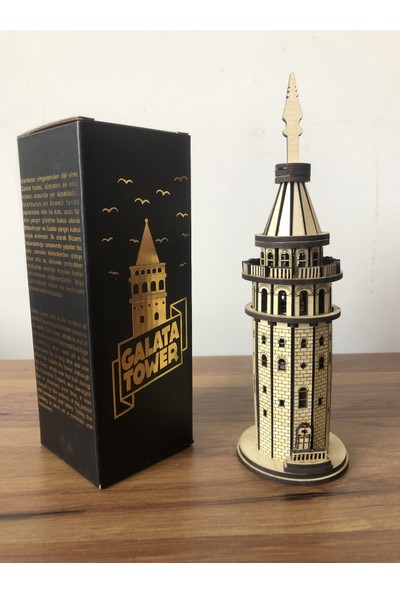 Ayveda Home Ahşap Dekoratif Galata Kulesi Maketi 20 cm Ayveda Home Ahşap Dekoratif Galata Kulesi Maketi 20 cm