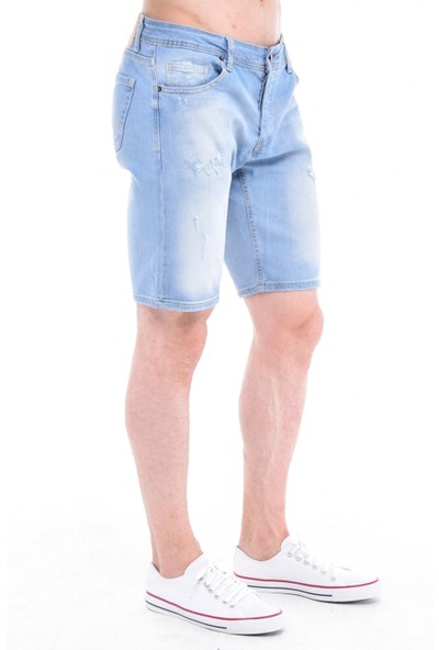 Cedy Denım Erkek Alanya Mavi Yıpratmalı Kot Şort Slim Fit Jean Şort C342 Cedy Denım Erkek Alanya Mavi Yıpratmalı Kot Şort Slim Fit Jean Şort C342