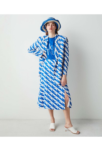 İpekyol Geometrik Desen Etek