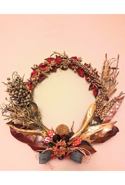 Asel Duru Çiçekli El Yapımı Kapı Süsü