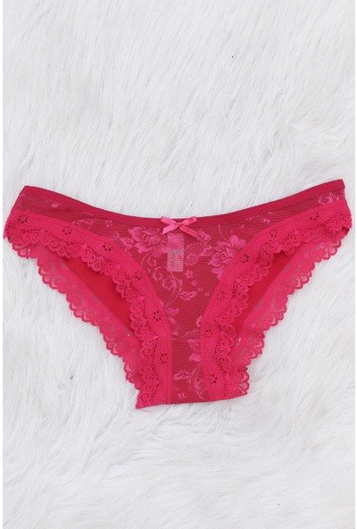 Julude Fuşya Helena Dantelli Külot