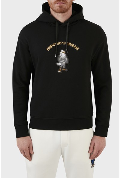 Emporio Armani Pamuklu Regular Fit Kapüşonlu Sweat Erkek Sweat 3L1MFL 1jwpz 0999