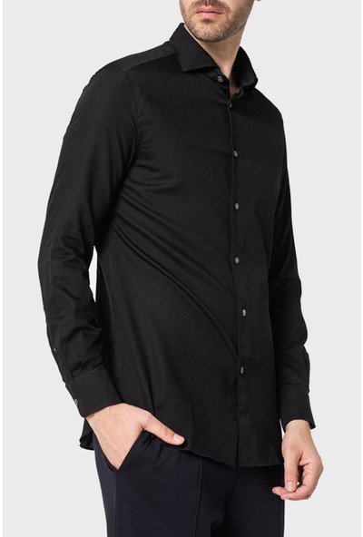 Emporio Armani Pamuklu Regular Fit Uzun Kollu Gömlek Erkek Gömlek 3L1C86 1N7MZ 0049