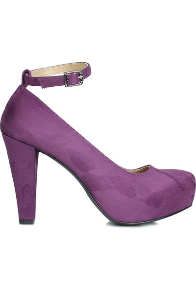 Fitbas 430902 827 Kadın Mor Süet Platform Büyük & Küçük Numara Ayakkabı