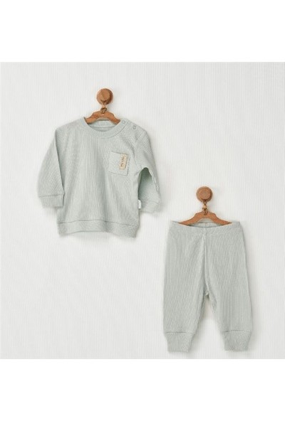 Andywawa Mint Erkek Bebek 2li Takım - Andywawa - Yeşil - 1-3 Ay