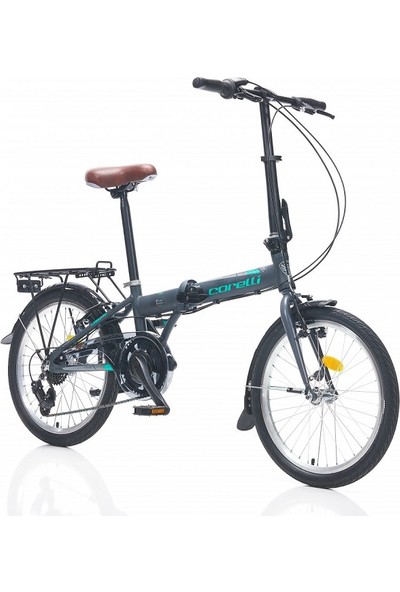 Corelli Simple 20 Jant 16''katlanır Bisiklet Gri-Yeşil