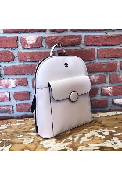 Kalıplı Çok Cepli Kadın Sırt Çantası