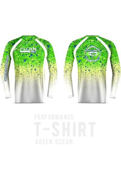 Fujin Performance T-Shirt Green Ocean