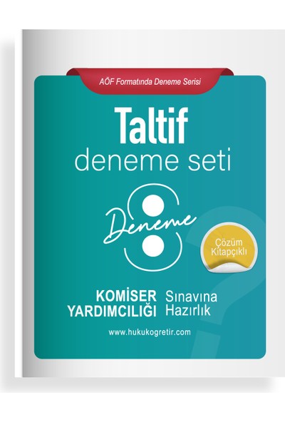 Hukuk Öğretir Taltif Paem 7 Komiser Yardımcılığı Sınavına Hazırlık Aöf Formatında 8'li Deneme Serisi Hukuk Öğretir Taltif Paem 7 Komiser Yardımcılığı Sınavına Hazırlık Aöf Formatında 8'li Deneme Serisi