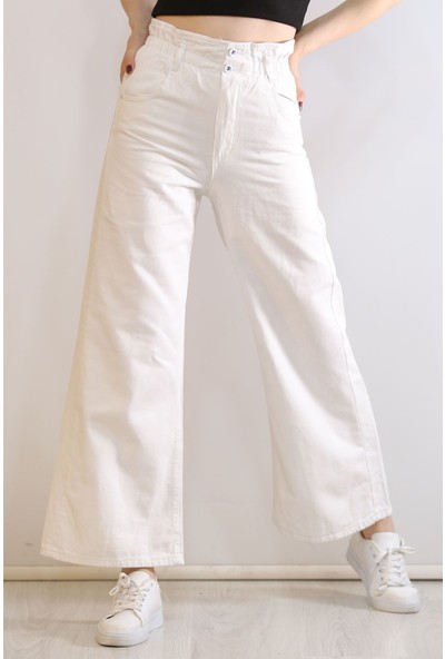 Marul Bel Kot Pantolon Beyaz Marul Bel Kot Pantolon Beyaz