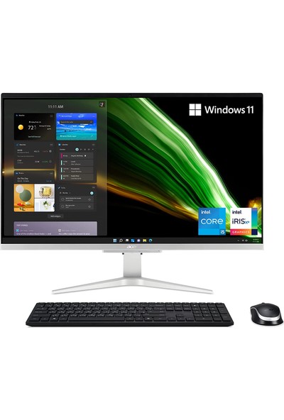 Acer Aıo C27-1655 Intel Core I5 1135G7 16GB 512GB SSD 2GB MX330 Windows 11 Home 27 Acer Aıo C27-1655 Intel Core I5 1135G7 16GB 512GB SSD 2GB MX330 Windows 11 Home 27