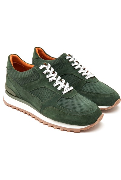 Arnes Yeşil Erkek Süet Spor Ayakkabı