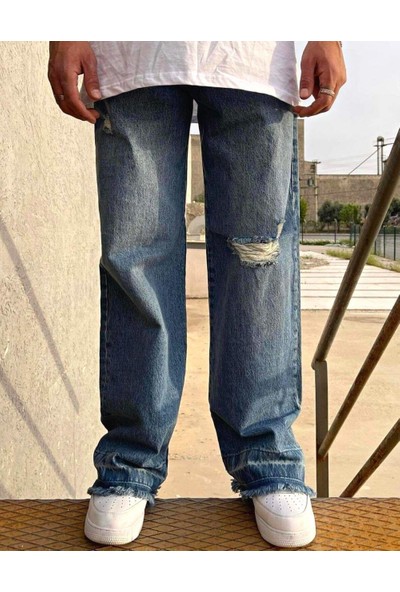 Design Baggy Distressed Kot Pantolon Design Baggy Distressed Kot Pantolon