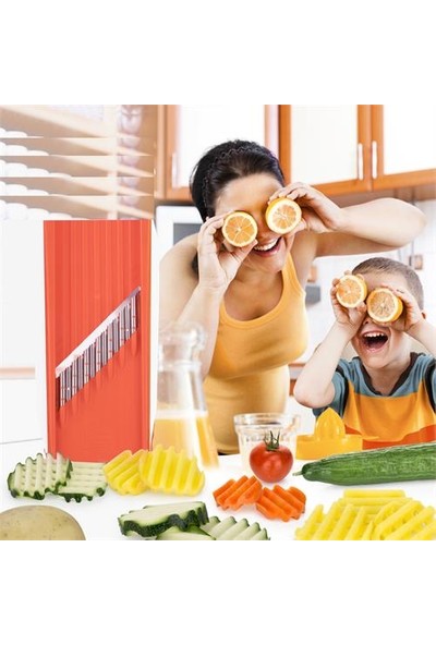 Waffle Stil Sebze Meyve Dilimleyici Cips Yardımcısı 716505 Waffle Stil Sebze Meyve Dilimleyici Cips Yardımcısı 716505