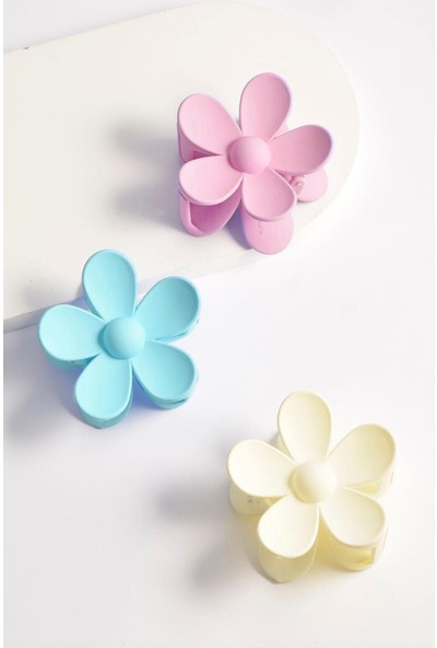 Bahels Trend 3'lü Pastel Renk Papatya Çiçek Mandal Toka Seti Bahels Trend 3'lü Pastel Renk Papatya Çiçek Mandal Toka Seti