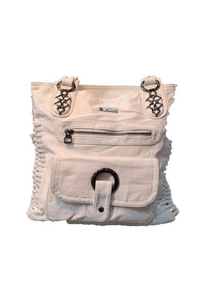 Yıkama Deri Bayan Omuz ve Sırt Çantası