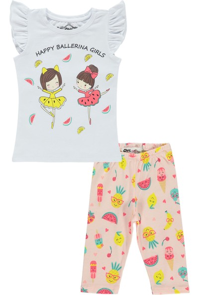 Civil Girls Kız Çocuk Takım 2-5 Yaş Pudra