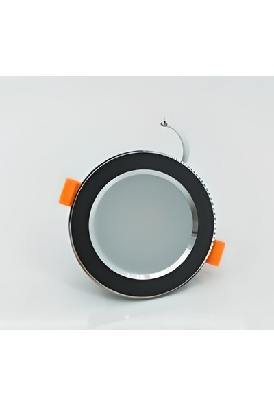 Kae 7W 3 Renk Özellikli Ledspot- Siyah Krom Kasa- 10'lu Paket