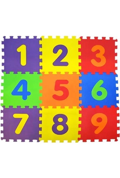 E-MacH 9 Parça Çocuk Oyun Karosu Eva Puzzle Yer Matı Sayılar Eğitici Oyun Halısı E-MacH 9 Parça Çocuk Oyun Karosu Eva Puzzle Yer Matı Sayılar Eğitici Oyun Halısı