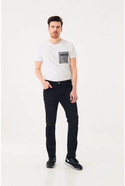 Fermuarlı Jean Pantolon