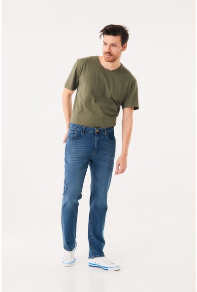 Fermuarlı Jean Pantolon