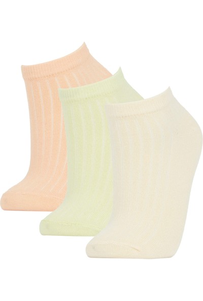 DeFacto Kadın Pamuklu 3'lü Kısa Çorap Y4153AZNS DeFacto Kadın Pamuklu 3'lü Kısa Çorap Y4153AZNS