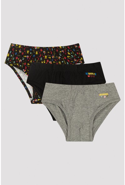 Penti Erkek Çocuk Brave 3lü Slip Külot Penti Erkek Çocuk Brave 3lü Slip Külot