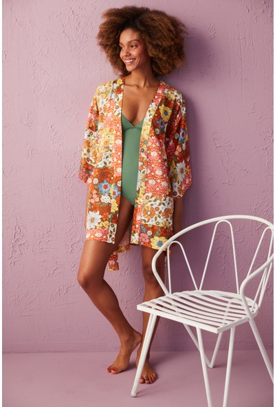 Penti Daisy Patch Kimono