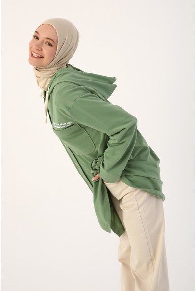 ALLDAY Kapüşonlu Örme Tunik