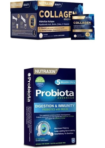 Collagen 30 Saşe 10000 Mg + Probiota 60 Tablet Fiyatı