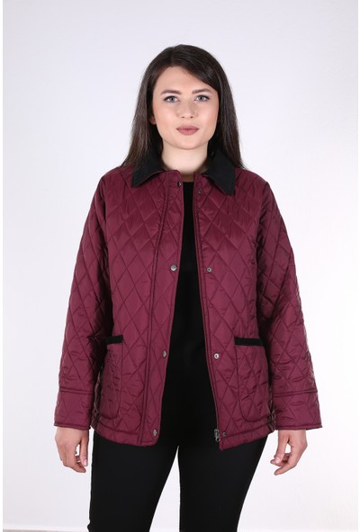 Brendon Kadın Kapitone Mont Bordo 22S32000259