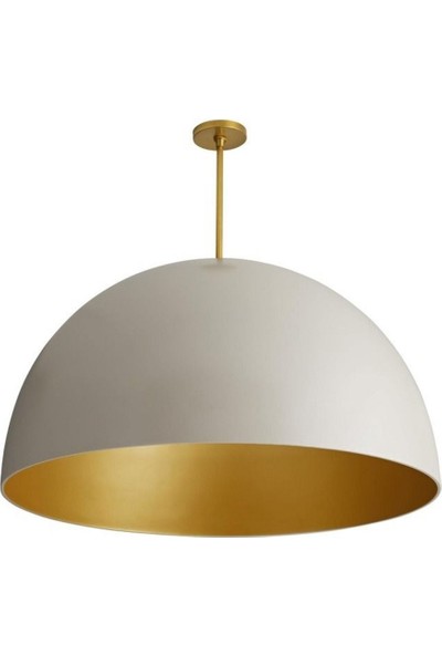 Mylights 50CM Beyaz Içi Altın Aleminyum Paslanmaz Metal Avize 50 cm Mylights 50CM Beyaz Içi Altın Aleminyum Paslanmaz Metal Avize 50 cm