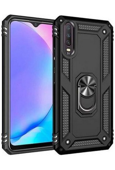 Eiroo Magnet Ring Xiaomi Mi 9 Lite Ultra Koruma Siyah Kılıf Eiroo Magnet Ring Xiaomi Mi 9 Lite Ultra Koruma Siyah Kılıf