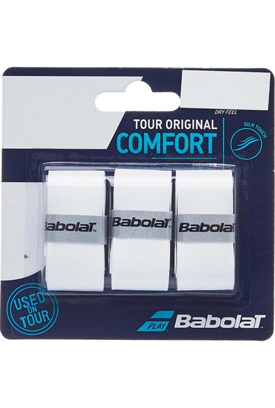 Babolat Tour Original Beyaz Tenis Overgrip 3'lü Babolat Tour Original Beyaz Tenis Overgrip 3'lü