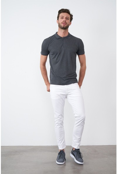 Çetinkaya Massa Antrasit Polo Yaka Pike T-Shirt Çetinkaya Massa Antrasit Polo Yaka Pike T-Shirt