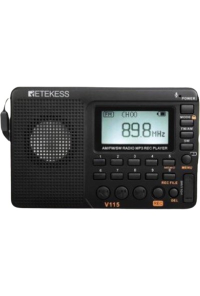 Charge Retekess V115 Radyo ve Ses Kayıt Cihazı