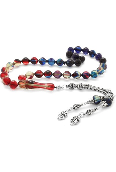 Reyyan 925 Ayar Gümüş Püsküllü Istanbul Kesim Süzme Bonibon Ateş Kehribar Tesbih Reyyan 925 Ayar Gümüş Püsküllü Istanbul Kesim Süzme Bonibon Ateş Kehribar Tesbih