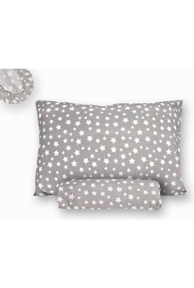 Ezgi Lastikli Çarşaf ve Yastık Kılıfı Yıldız Desenli Ezgi Lastikli Çarşaf ve Yastık Kılıfı Yıldız Desenli
