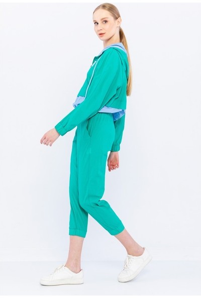 Berrin-Bomber Sweatshirt Yeşil