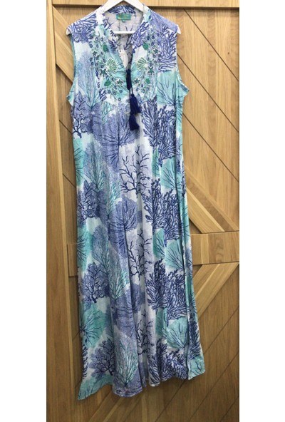 Berosh-Uuzn Kolsuz Elbise Desenli