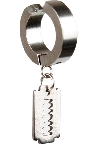 Afillix Concept Gümüş Renk Jilet Tasarım Çelik Sıkıştırmalı Tek Küpe Afillix Concept Gümüş Renk Jilet Tasarım Çelik Sıkıştırmalı Tek Küpe