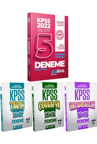 Hoca Webte Yayınları Hoca Webde KPSS Gygk 5 Deneme + Panem KPSS Genel Kültür 16LI Branş Deneme Seti Hoca Webte Yayınları Hoca Webde KPSS Gygk 5 Deneme + Panem KPSS Genel Kültür 16LI Branş Deneme Seti