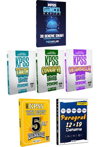 2021 Kpss-Yediiklim Güncel Olaylar +30 Deneme + Panem Gk Deneme Seti + Genel 5 ve Paragraf Deneme 2021 Kpss-Yediiklim Güncel Olaylar +30 Deneme + Panem Gk Deneme Seti + Genel 5 ve Paragraf Deneme