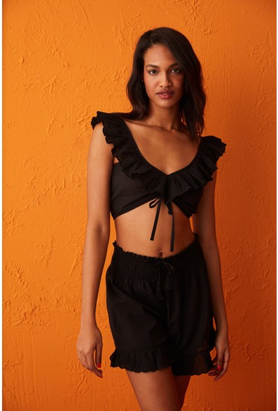 Penti Ruffle Brode Bikini Üstü Penti Ruffle Brode Bikini Üstü