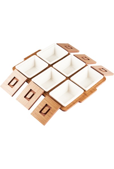 The Mask Elturko Özel Ahşap Tepsili Kahvaltı Seti 6'lı The Mask Elturko Özel Ahşap Tepsili Kahvaltı Seti 6'lı