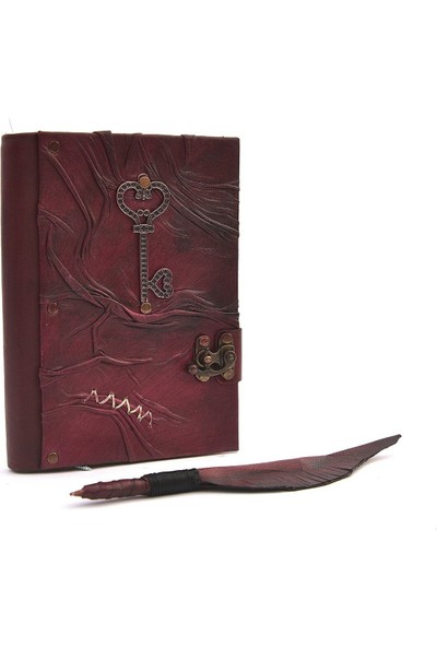 HATASAN Hakiki Deri Defter Şamua Kağıt Anahtar Eskitme El Yapımı Hediyelik Anı Günlük Ajanda Defter ve Kalem HATASAN Hakiki Deri Defter Şamua Kağıt Anahtar Eskitme El Yapımı Hediyelik Anı Günlük Ajanda Defter ve Kalem